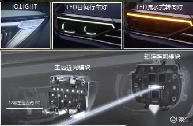 迈腾PA的矩阵LED大灯、尾灯及内饰氛围灯_易车