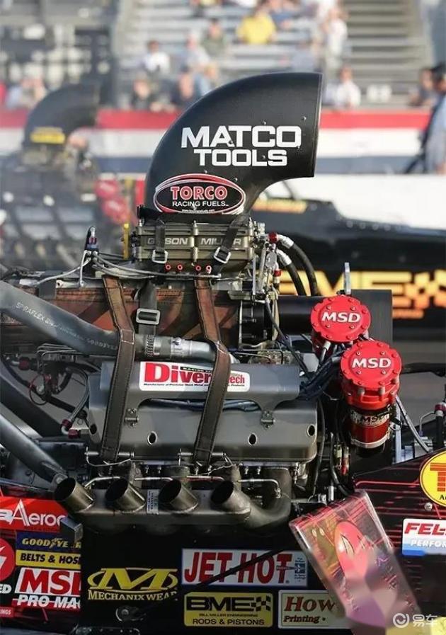 世界上零百加速最快的赛车——Top fuel硝基甲烷燃料内燃机车_易车