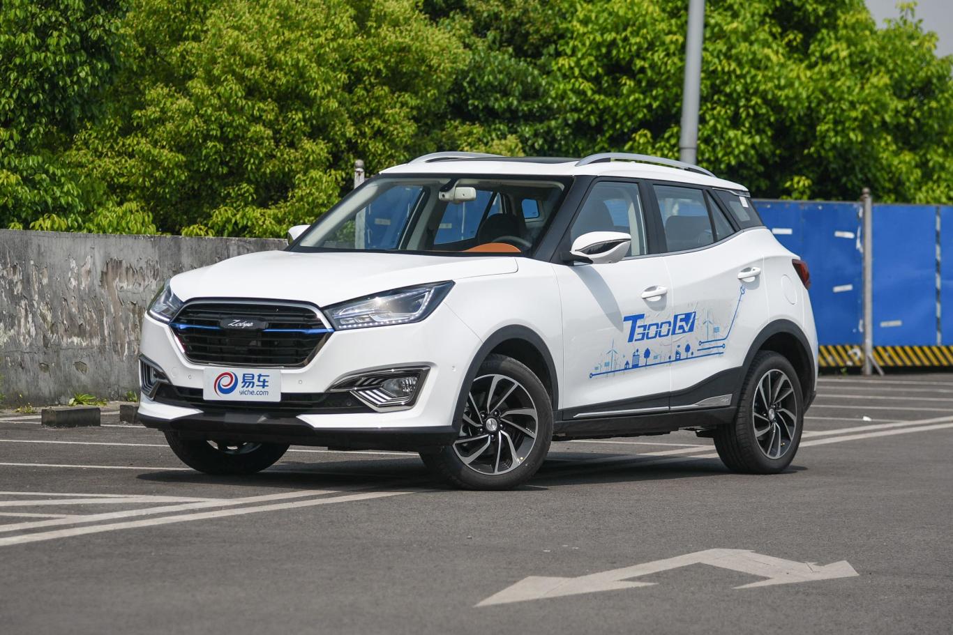 【众泰T300 EV旗舰版侧前45度车头向左水平图片-汽车图片大全】-易车