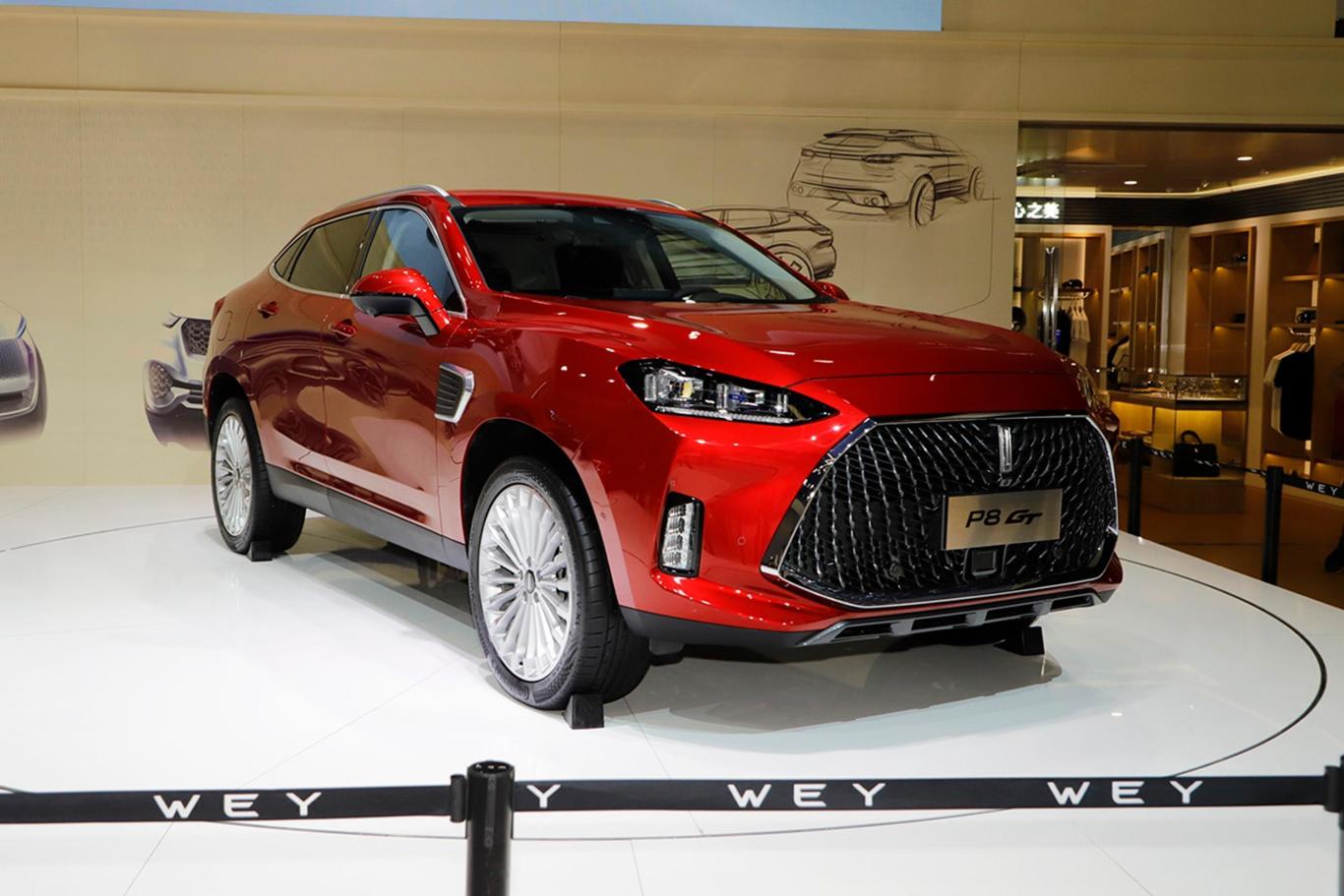 【魏牌P8 GT2.0T 顶配版侧前45度车头向右水平图片-汽车图片大全】-易车