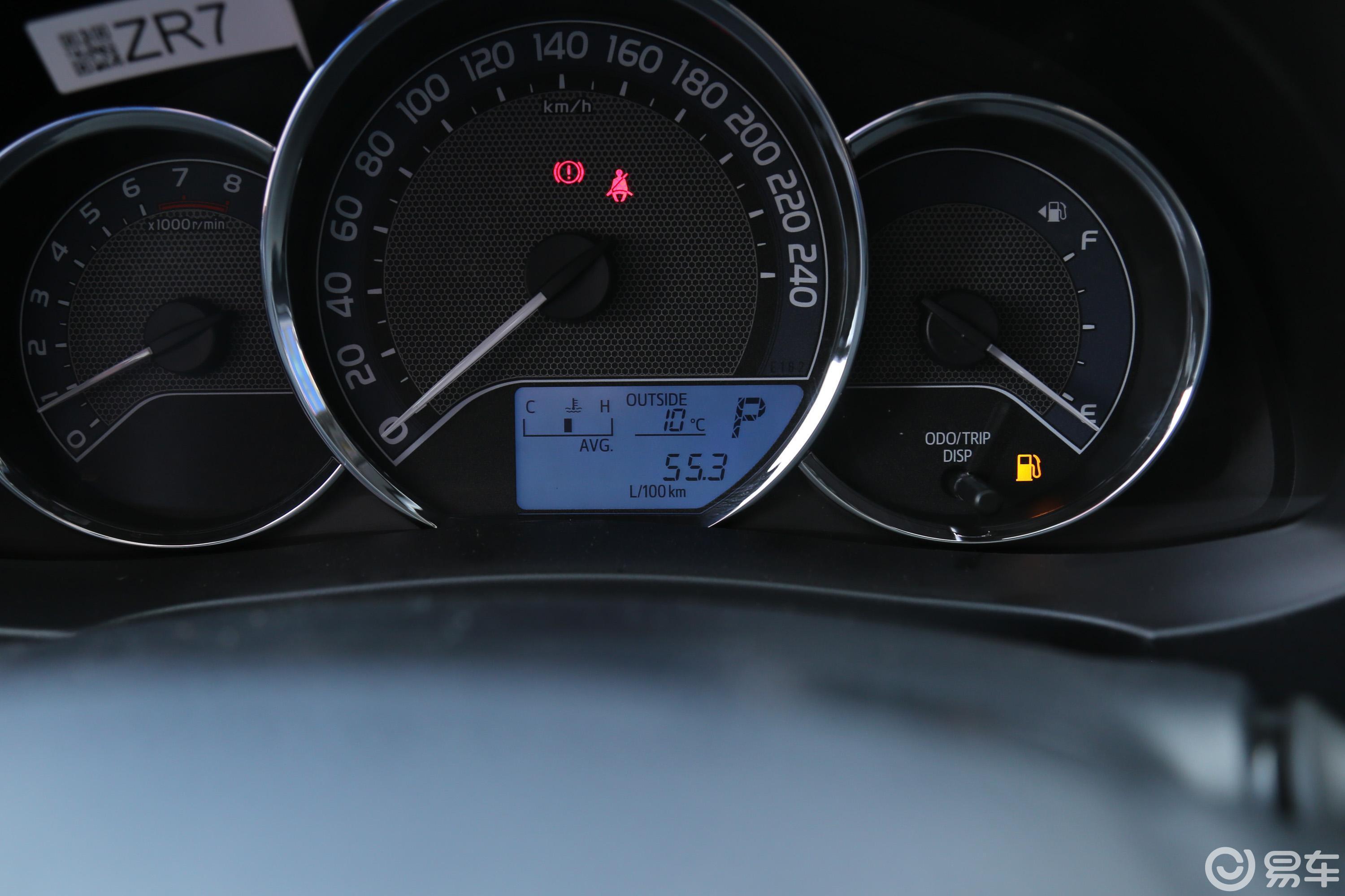 【卡罗拉改款 1.6L CVT GL内饰图片-汽车图片大全】-易车