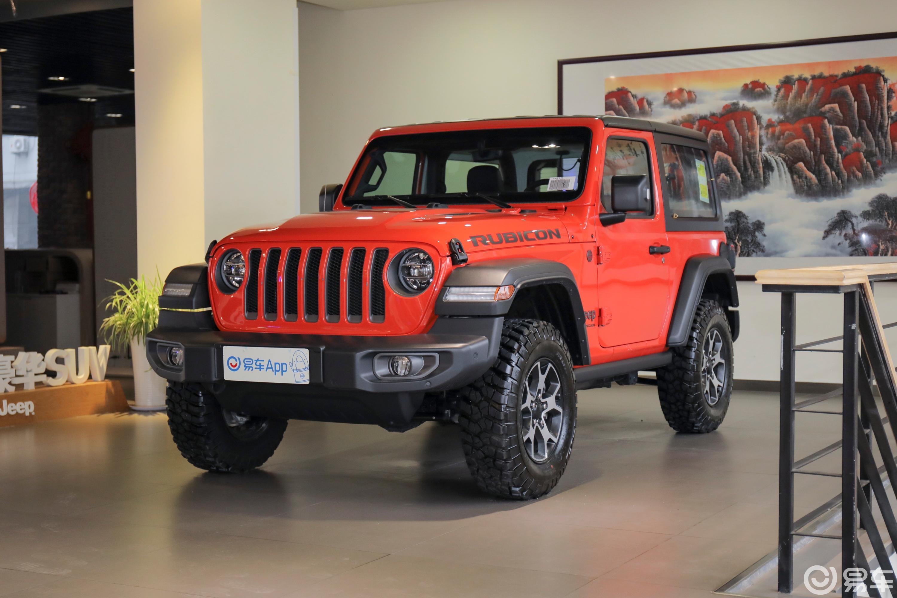 【牧马人2.0T Rubicon两门版 国V侧前45度车头向左水平图片-汽车图片大全】-易车