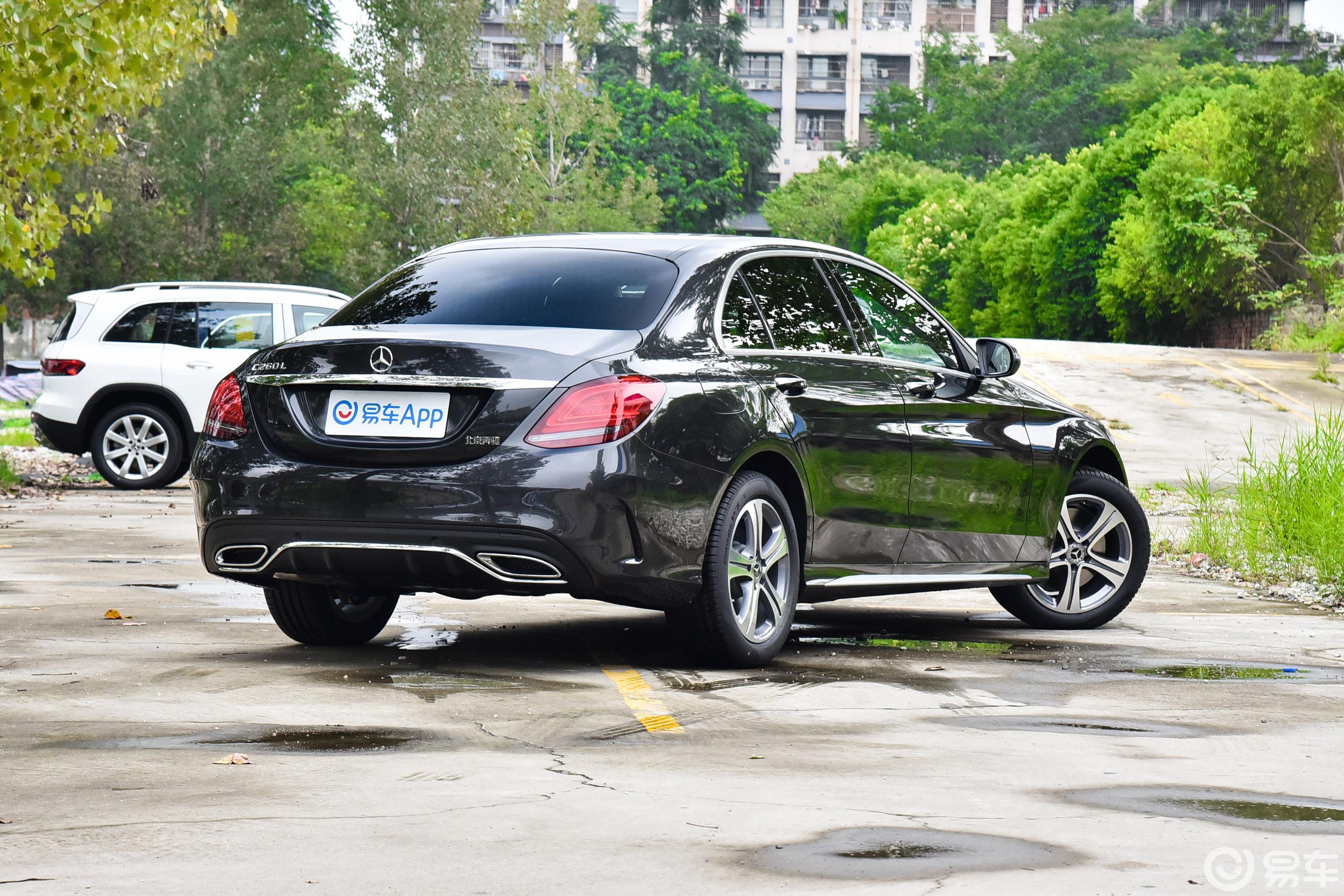 【奔驰C级C 260 L 运动版侧后45度车头向右水平图片-汽车图片大全】-易车