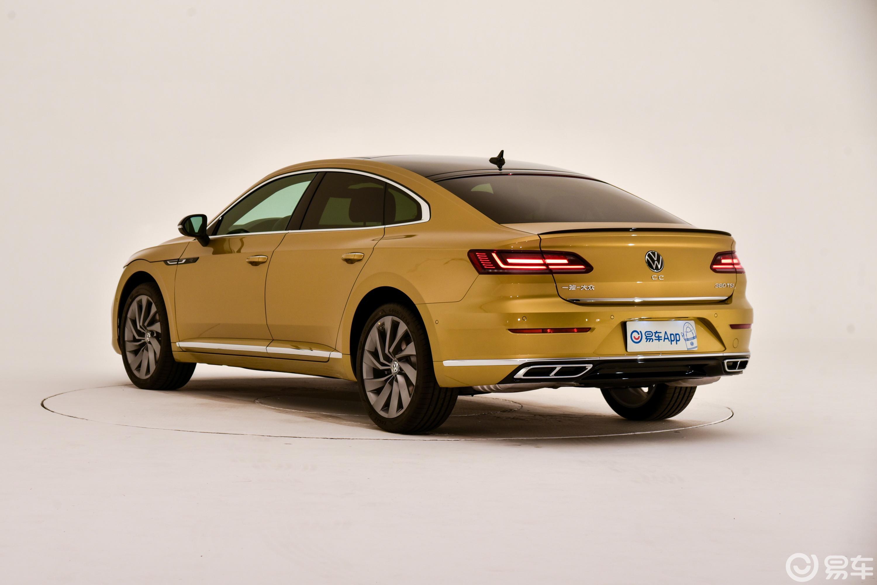 【一汽-大众CC380TSI 耀目版侧后45度车头向左水平图片-汽车图片大全】-易车