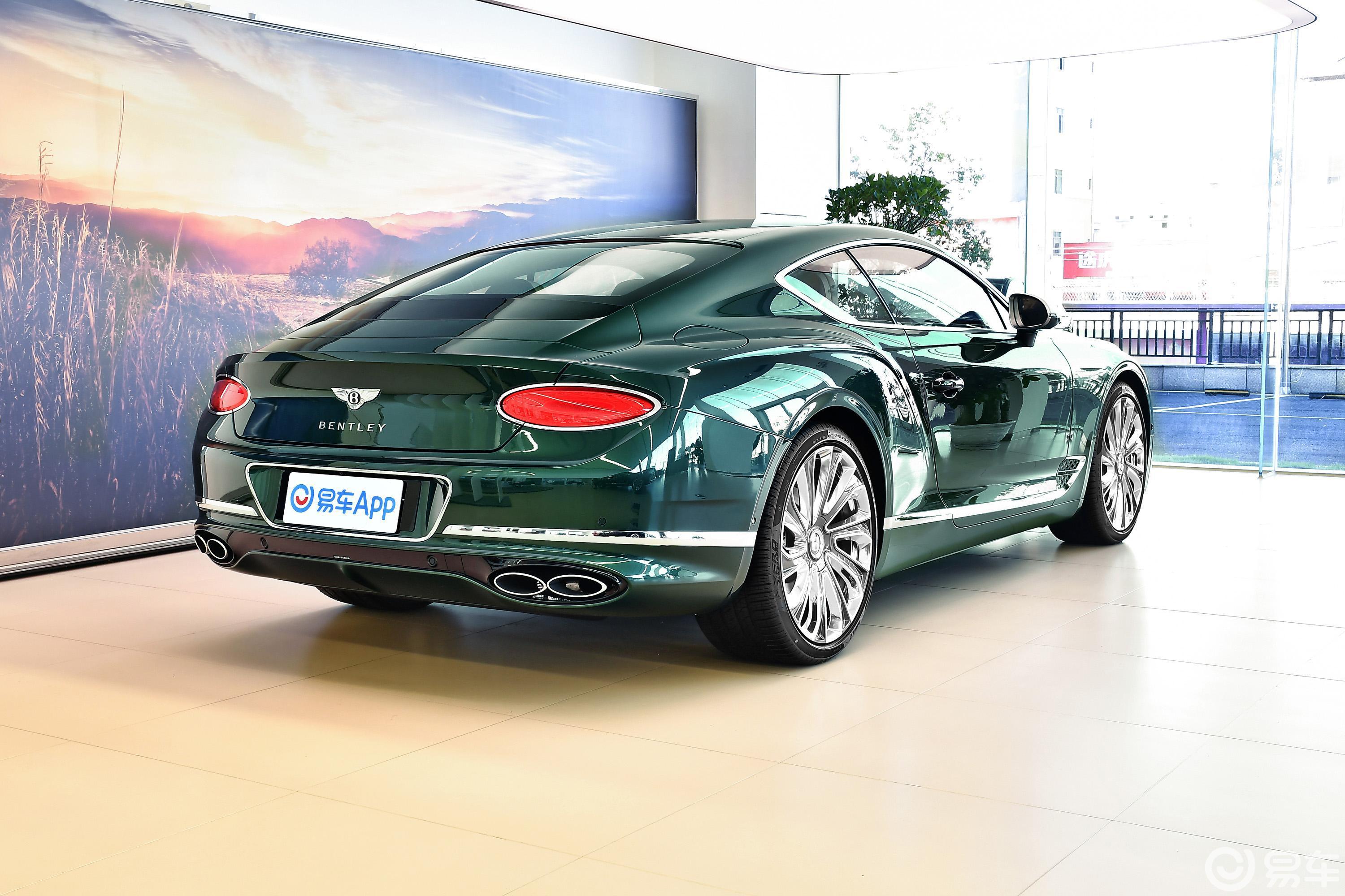 【欧陆GT 4.0T V8 Mulliner侧后45度车头向右水平图片-汽车图片大全】-易车