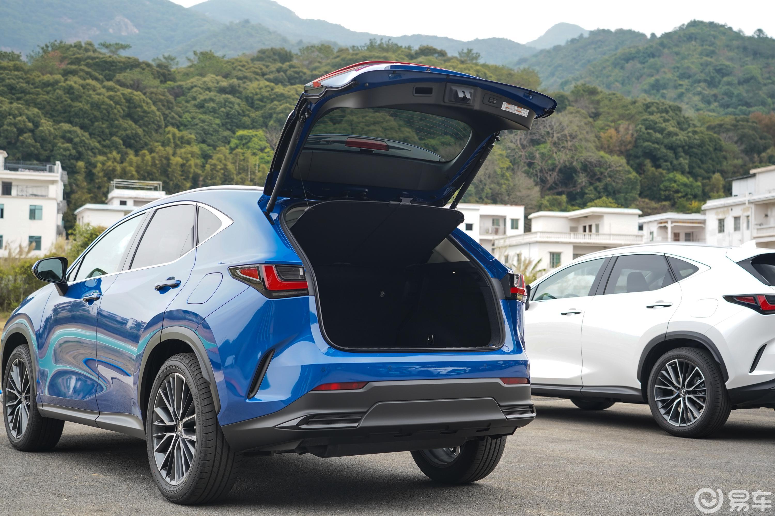 【雷克萨斯NX350h 四驱 创领版后备厢开启45度侧拍图片-汽车图片大全】-易车