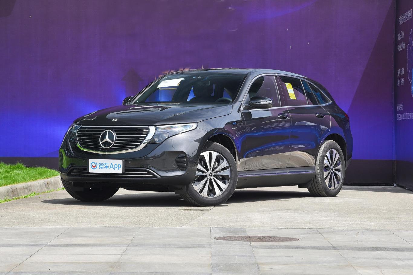 【奔驰EQC改款 EQC 350 4MATIC侧前45度车头向左水平图片-汽车图片大全】-易车