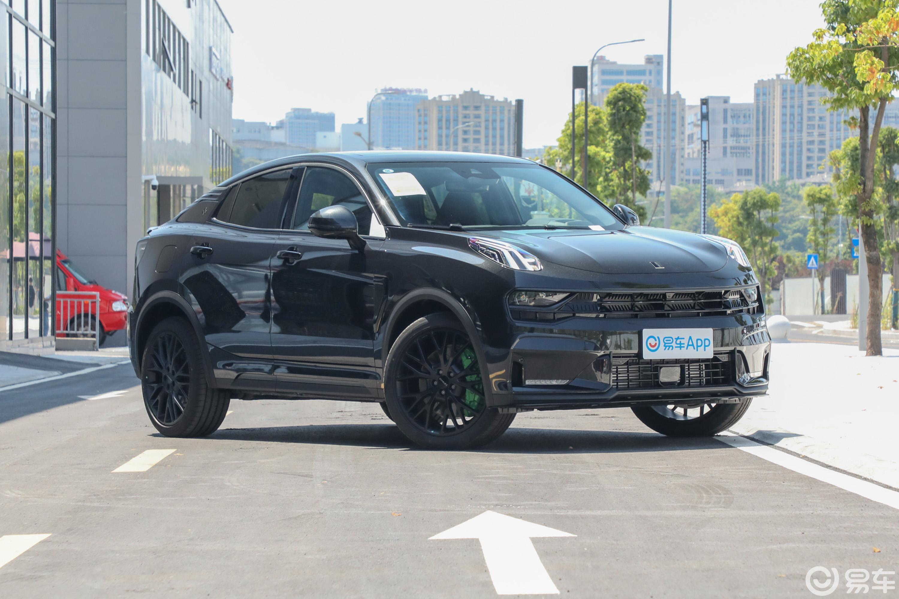 【领克0505+ 2.0T 四驱黑色版侧前45度车头向右水平图片-汽车图片大全】-易车