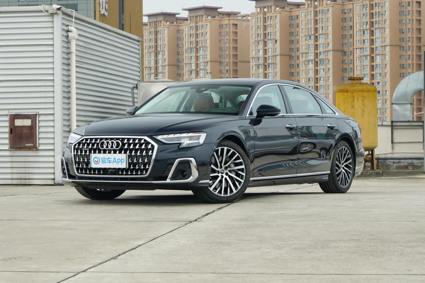 【奥迪A8改款 A8L 55 TFSI quattro 旗舰型侧前45度车头向左水平图片-汽车图片大全】-易车