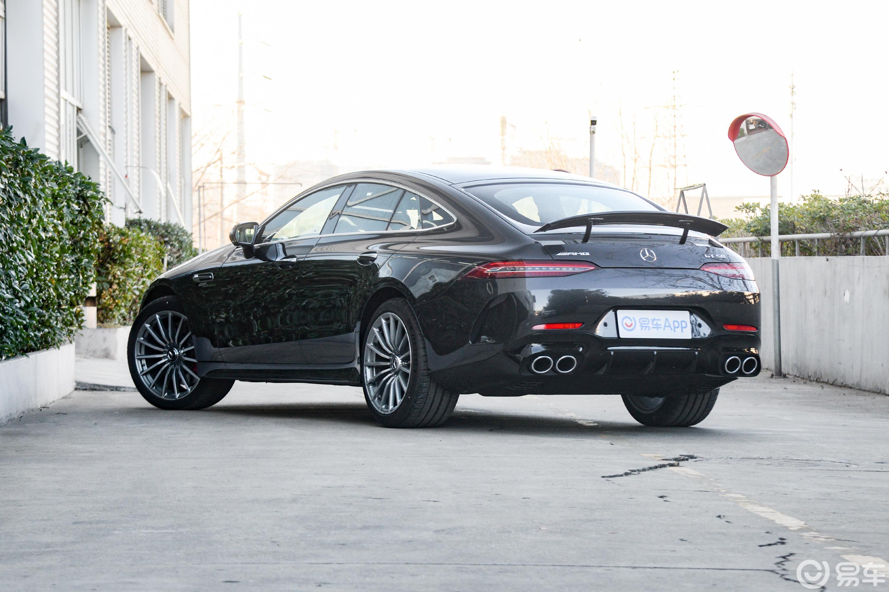 【奔驰GT AMGAMG GT 50 4MATIC+ 四门跑车侧后45度车头向左水平图片-汽车图片大全】-易车