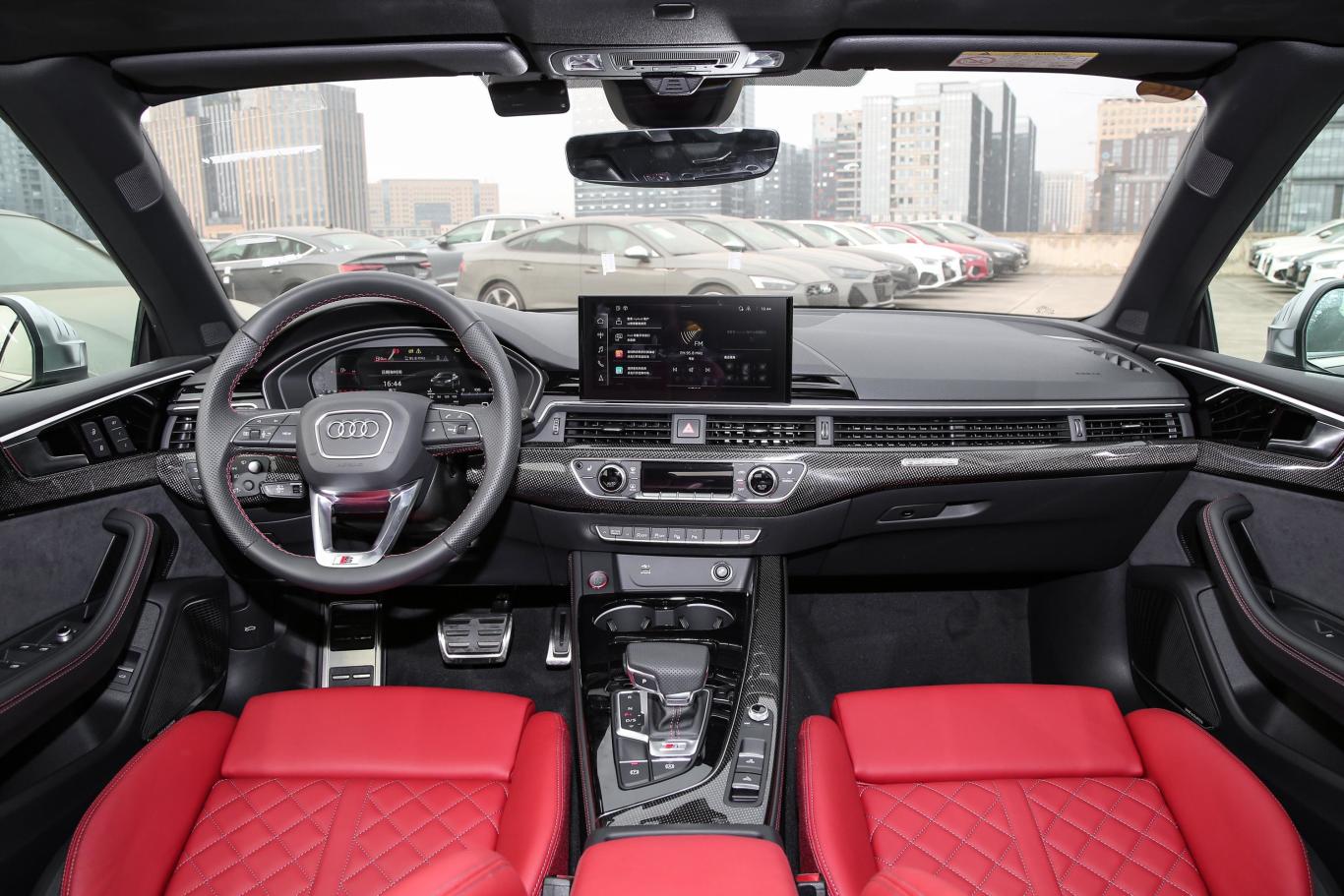 【奥迪S53.0T Cabriolet内饰全景正拍图片-汽车图片大全】-易车