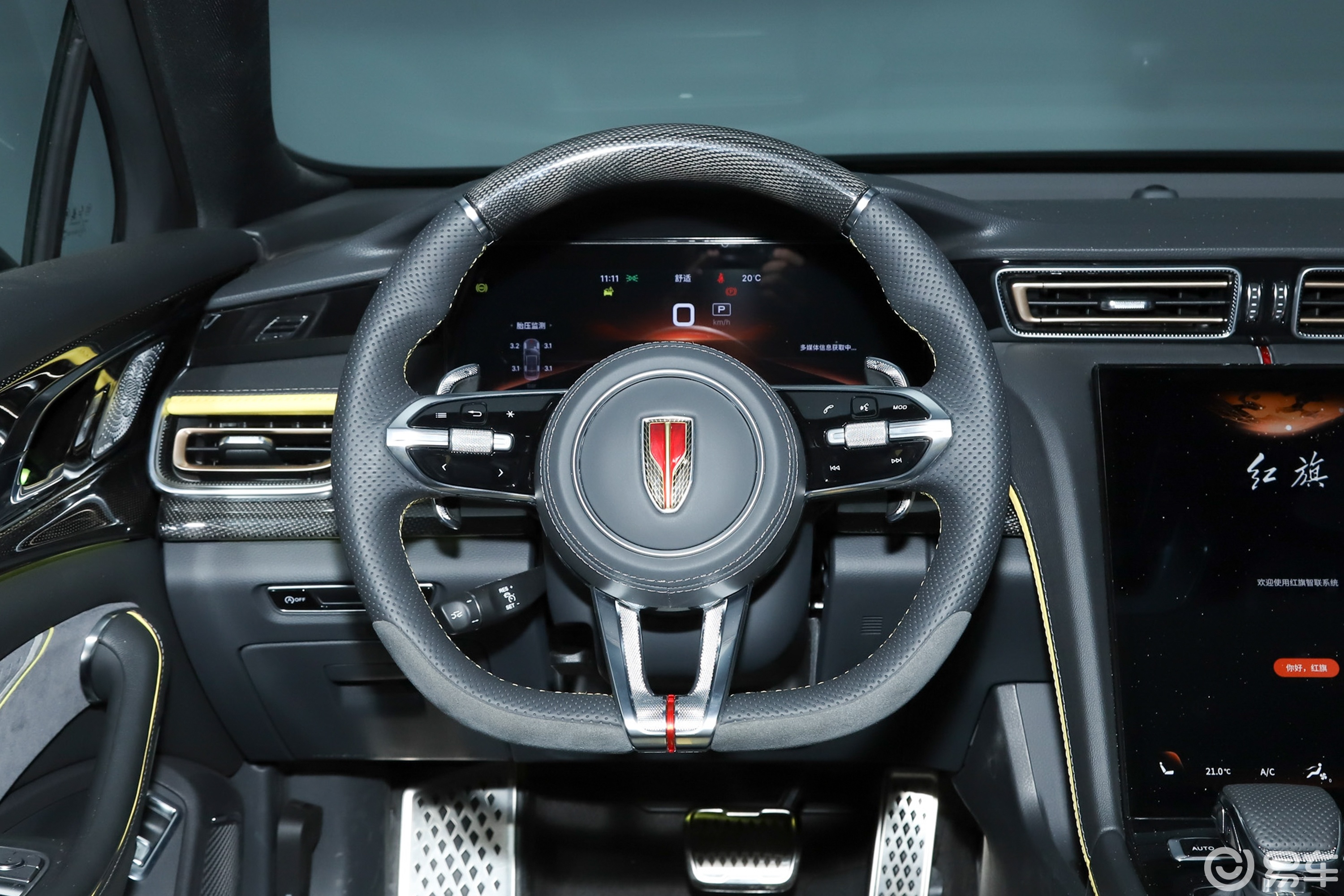 【红旗H62.0T 致臻版方向盘图片-汽车图片大全】-易车