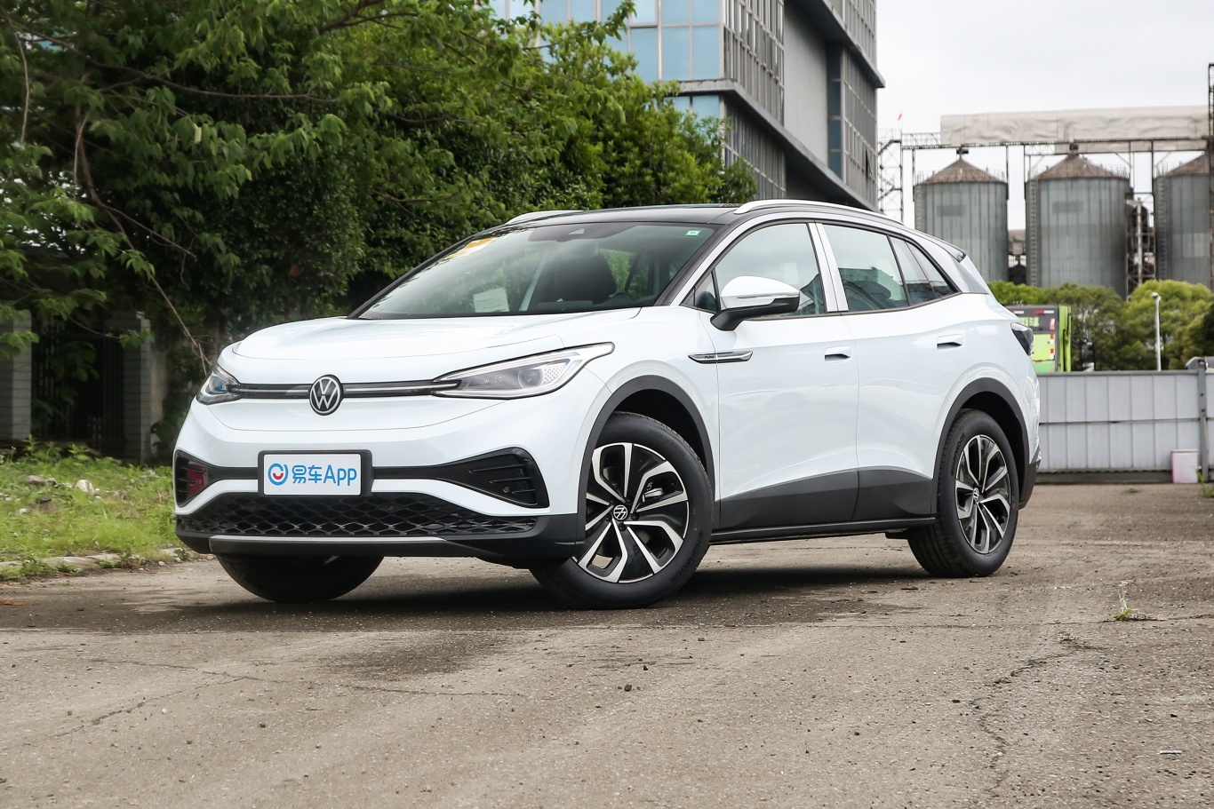 【ID.4 X升级款 425km 纯净智享版侧前45度车头向左水平图片-汽车图片大全】-易车