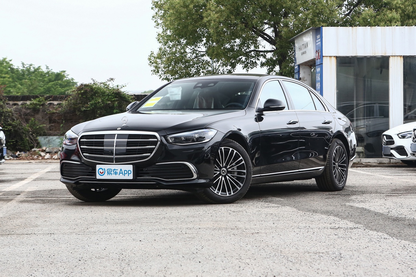 【奔驰S级 插电混动S 450 e L侧前45度车头向左水平图片-汽车图片大全】-易车