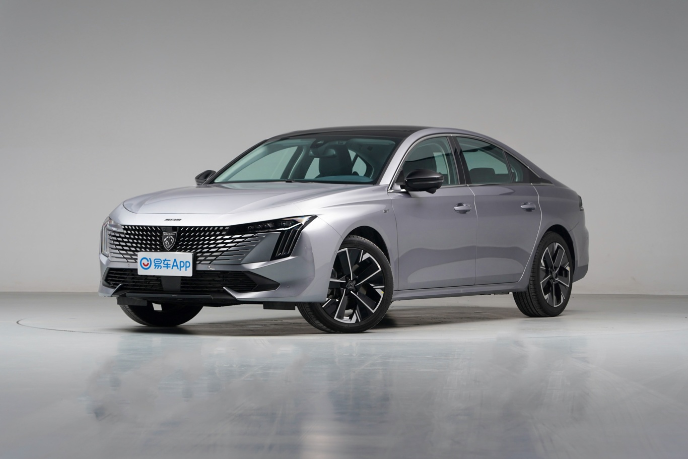 【标致508L400THP 驭享旗舰版侧前45度车头向左水平图片-汽车图片大全】-易车