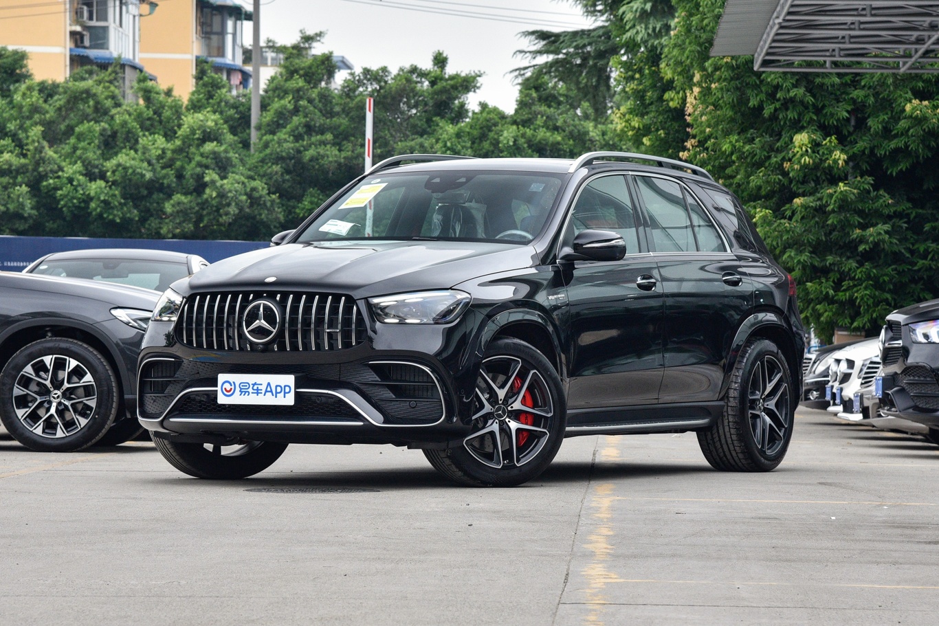 【奔驰GLE AMGAMG GLE 63 S 4MATIC+侧前45度车头向左水平图片-汽车图片大全】-易车
