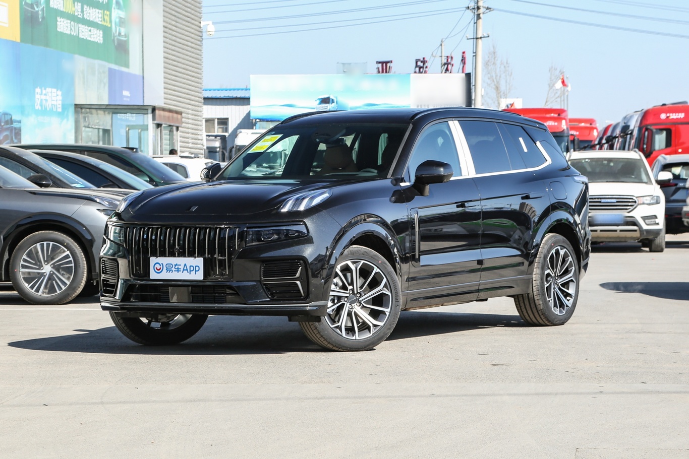 【领克09 EM-PEM-P 2.0T 190km Pro 7座侧前45度车头向左水平图片-汽车图片大全】-易车