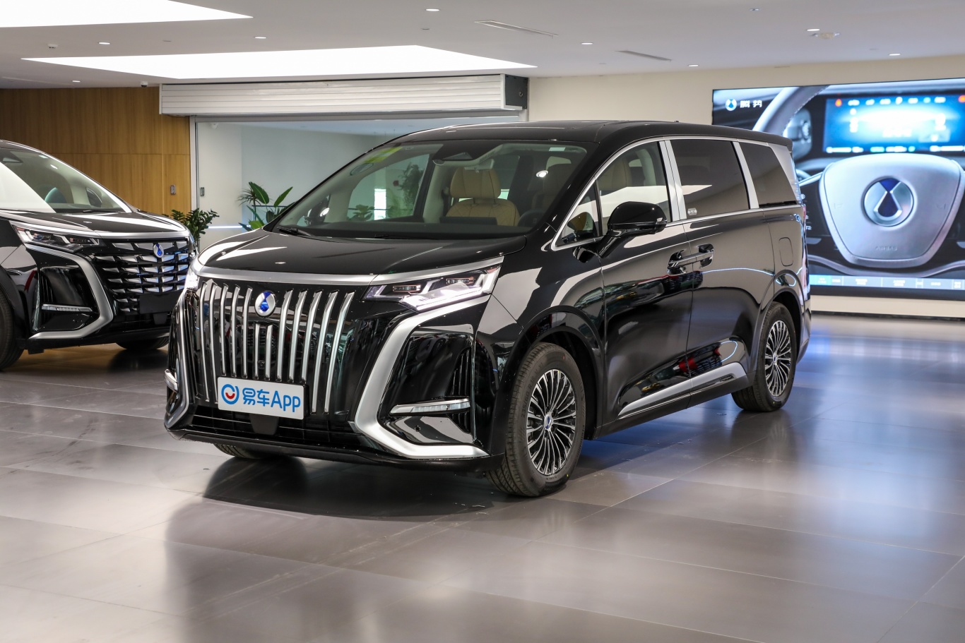 【腾势D9EV 620km 前驱尊享版 7座侧前45度车头向左水平图片-汽车图片大全】-易车