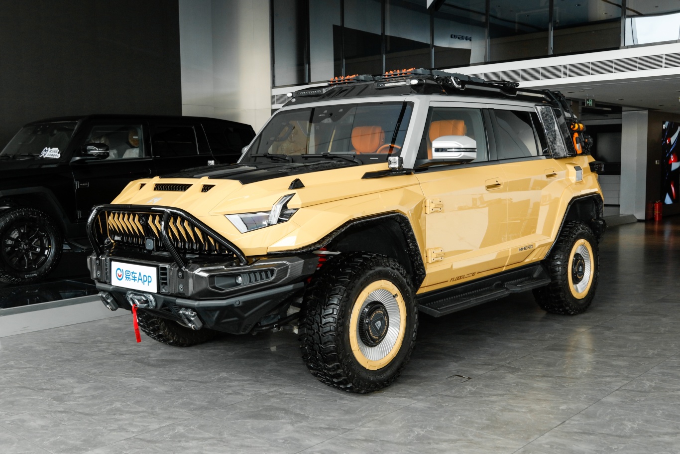 【猛士917增程版 161km 蛟龙战甲侧前45度车头向左水平图片-汽车图片大全】-易车