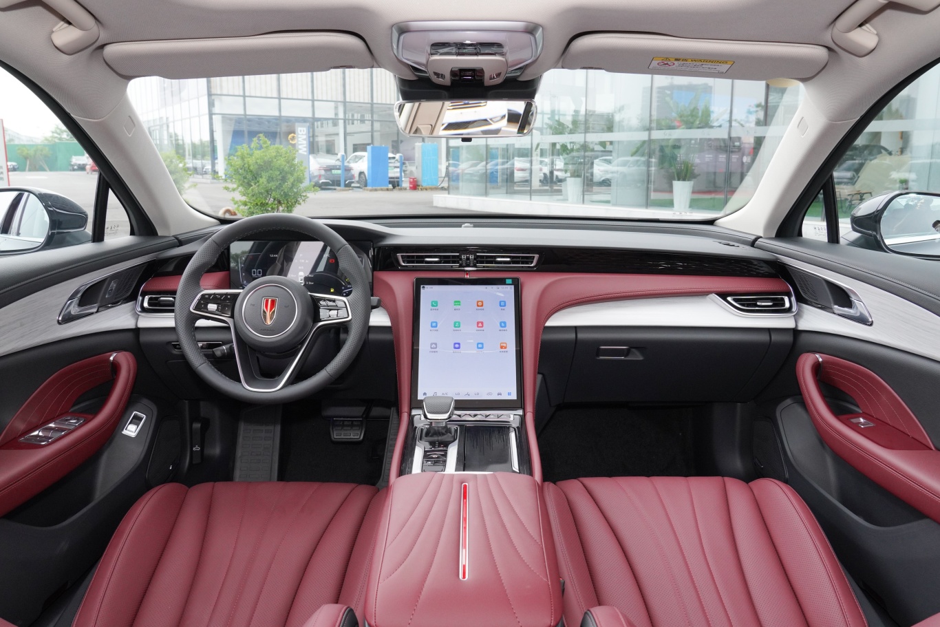 【红旗H51.5T 双离合旗韵版内饰全景正拍图片-汽车图片大全】-易车