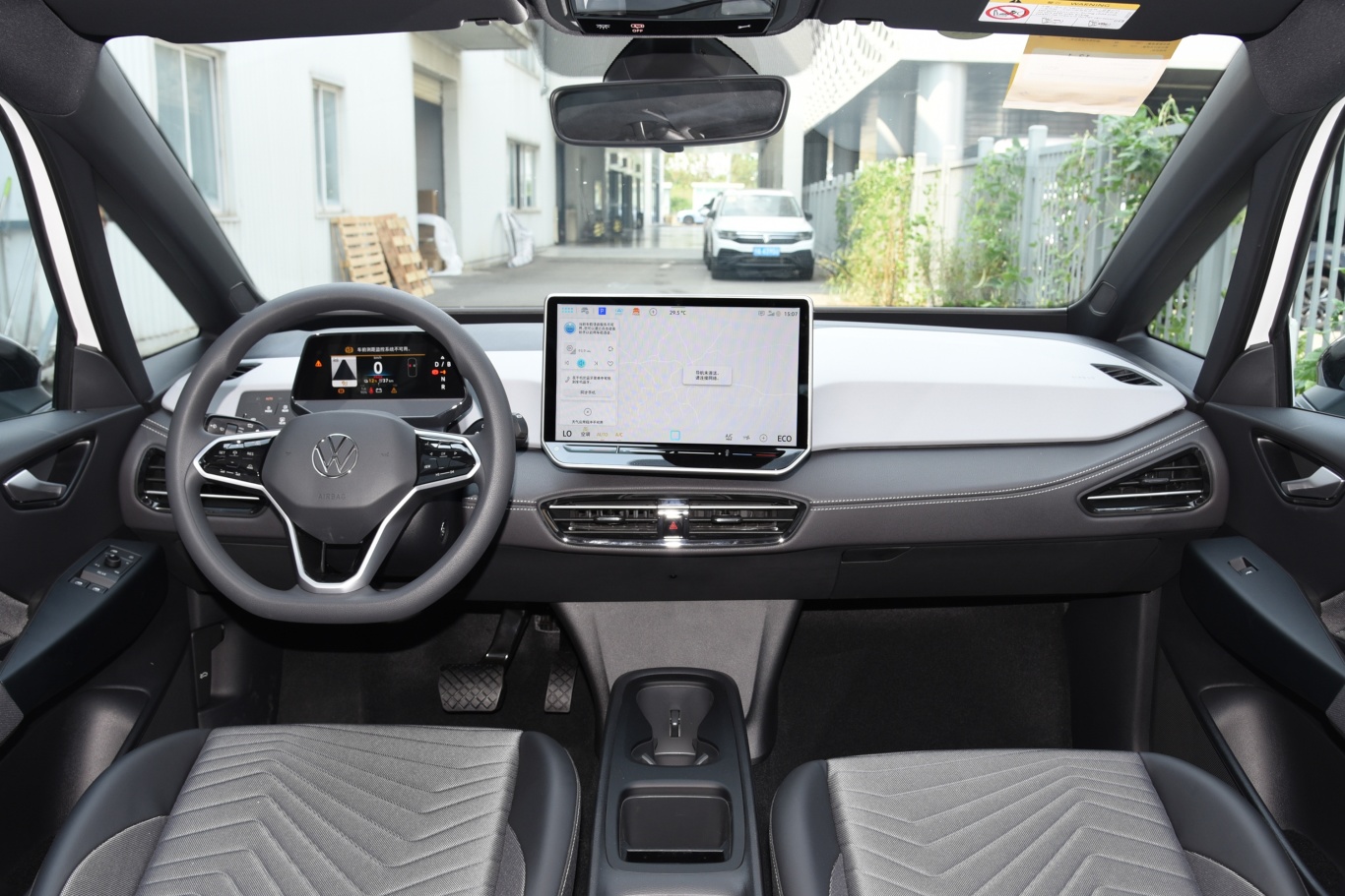 【大众ID.3聪明款 450km 纯净智享版内饰全景正拍图片-汽车图片大全】-易车