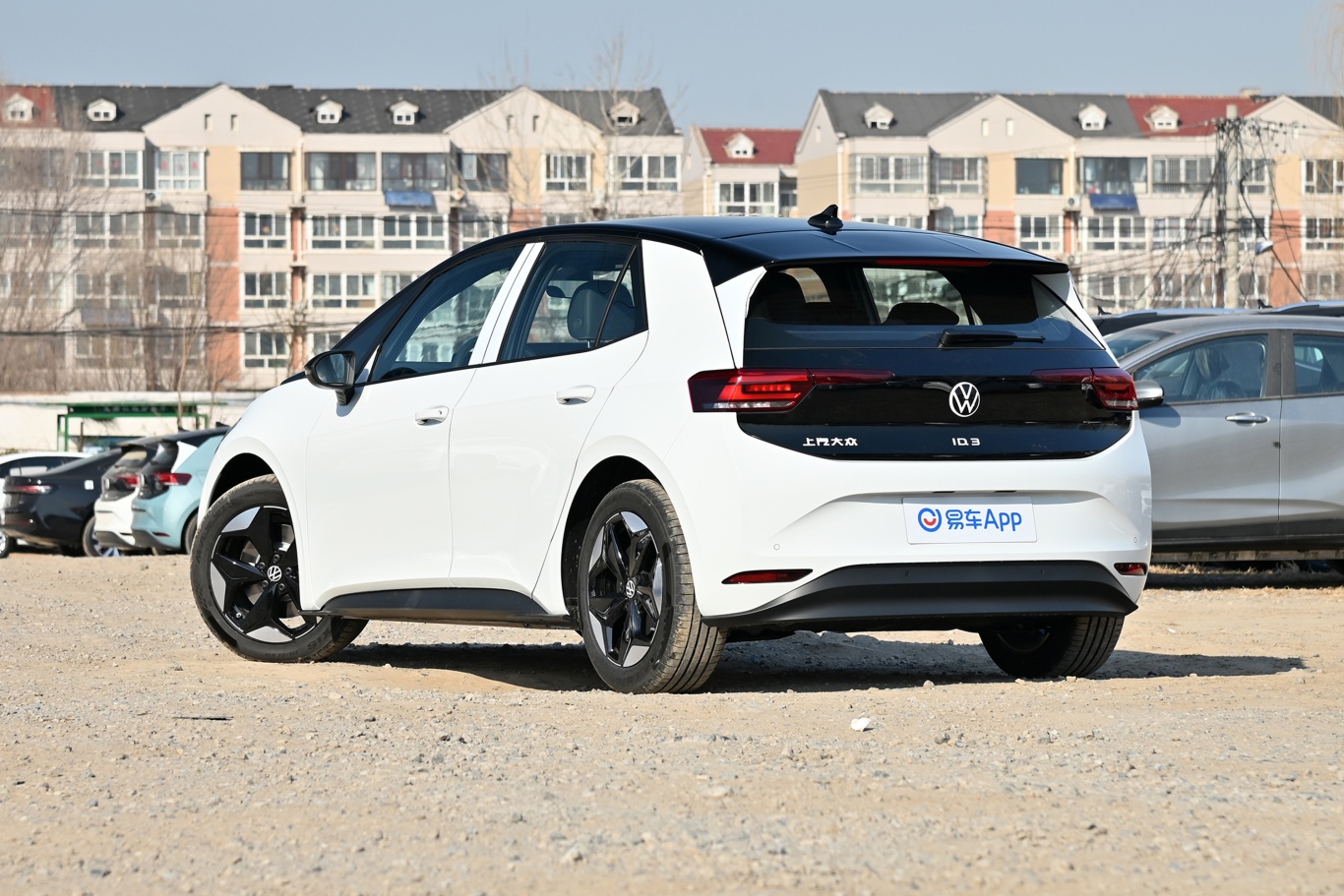 【大众ID.3聪明款 451km 纯净智享版侧后45度车头向左水平图片-汽车图片大全】-易车