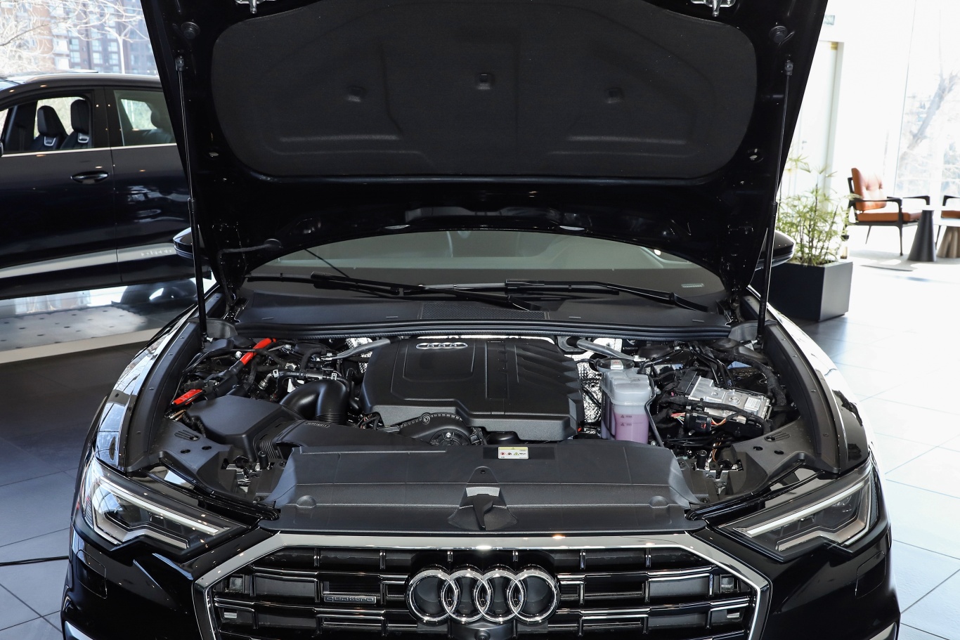 【奥迪A6L改款 45 TFSI quattro 臻选动感型前舱整体图片-汽车图片大全】-易车