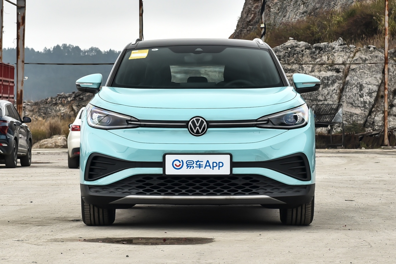 【ID.4 X聪明款 425km 纯净智享版正前水平图片-汽车图片大全】-易车