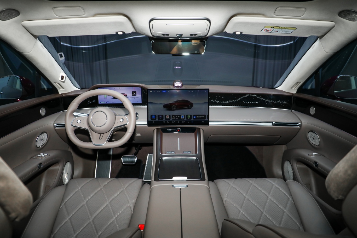 【享界S9增程版 365km 后驱Ultra内饰全景正拍图片-汽车图片大全】-易车