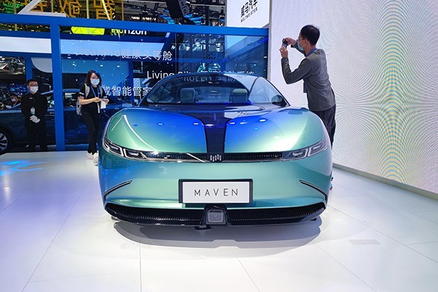 实拍威马MAVEN概念车 综合续航800km/2021年实现量产_易车