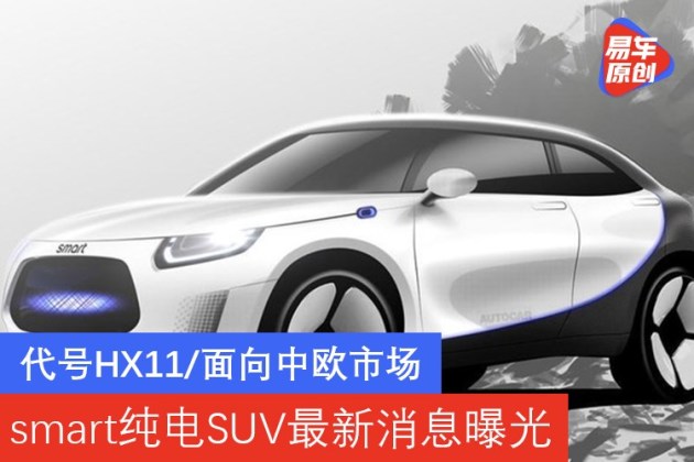 代号HX11/面向中欧市场 smart纯电SUV最新消息曝光_汽车产经网